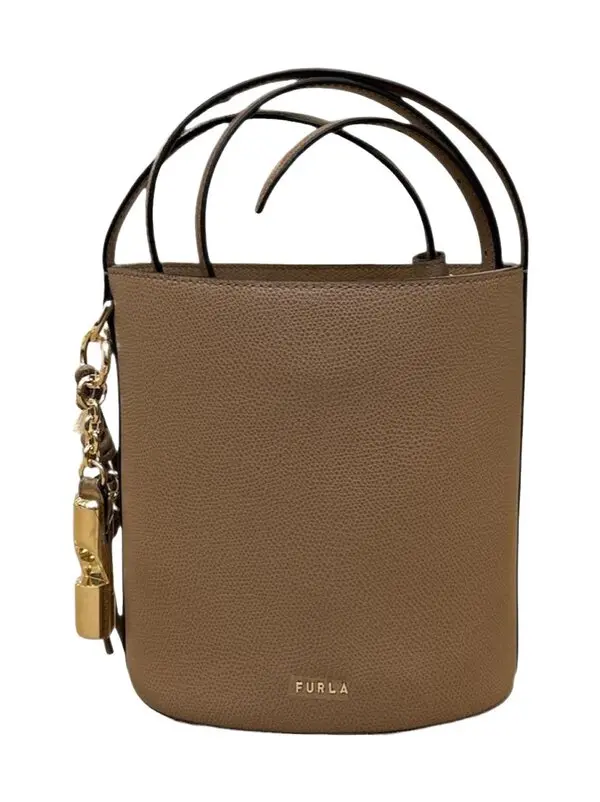 Furla Roxie Mini Bucket Bag With Logo Detail - Green