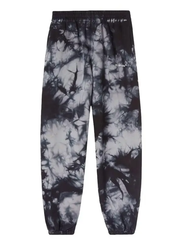 Off-White Logo Printed Track Pants - Gray
