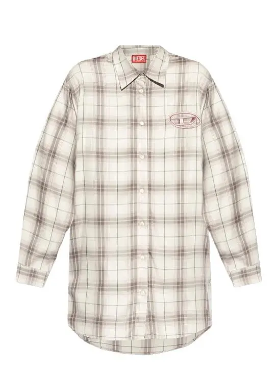 DIESEL® D-dalis-q1 Shirt Dress - White