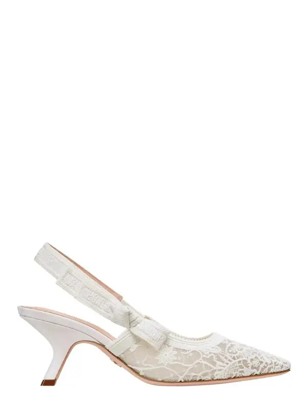 Dior Slingback Pumps - White