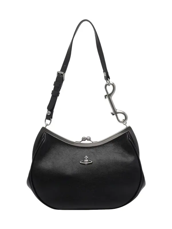 VIVIENNE WESTWOOD Charm Frame Shoulder Bag - Black