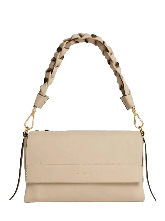 COCCINELLE Boheme Grana Double Small Shoulder Bag - Nude