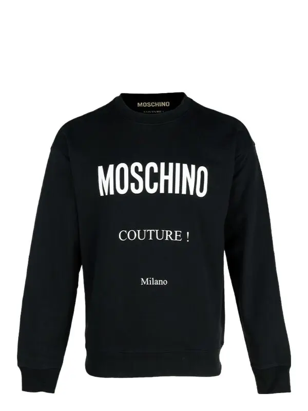 Moschino Embroidered Crewneck Sweatshirt - Black