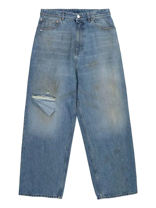 Vetements Distressed Baggy Jeans - No