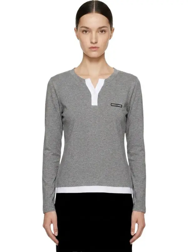 Marissa Chiara Long Sleeve T-shirt - Grey
