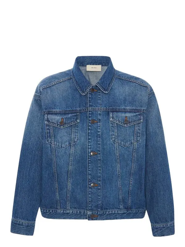 THE ROW Seb Cotton Jacket - Washed Blue