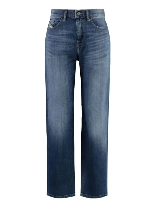 DIESEL® High Waist Denim Jeans With Belt Loops - Blue
