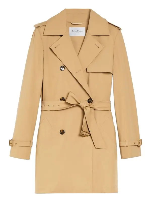 Max Mara Landa Double-breasted Belted Coat - Caramel
