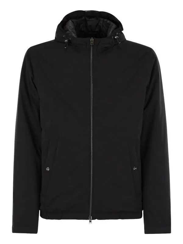 Herno Hooded Casual Jacket - Black