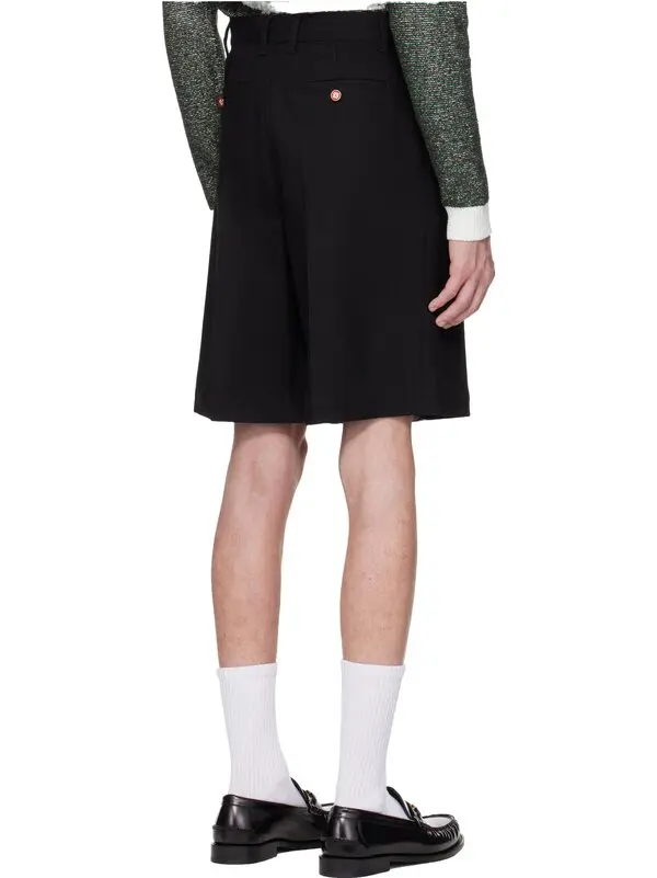 Casablanca Chicano Pleated Shorts - Black