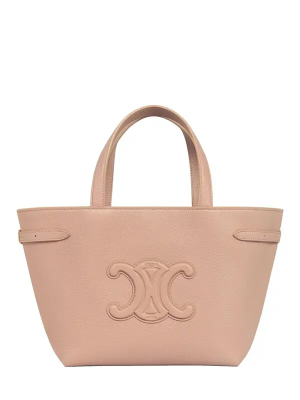 Celine Mini Cabas Anais Grained Calfskin Bag - Nude