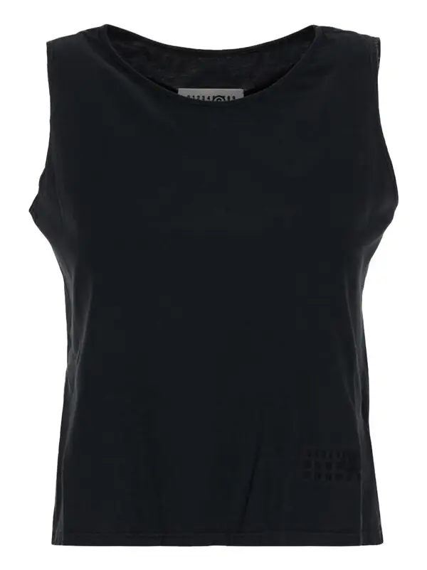 MAISON MARGIELA Sleeveless Crewneck Tank Top - Black