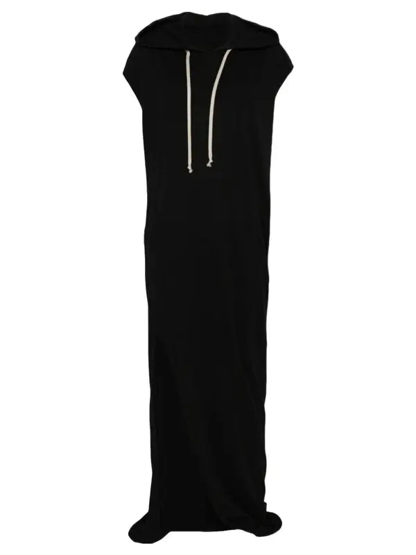 Rick Owens Edfu T Drawstring Maxi Dress - Black