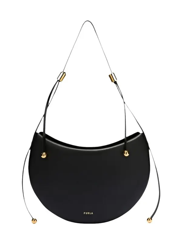 Furla Letter Logo Shoulder Bag - Black