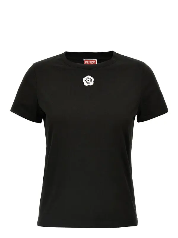 Kenzo Boke Flower 2.0 Embroidered Crewneck T-shirt - Black