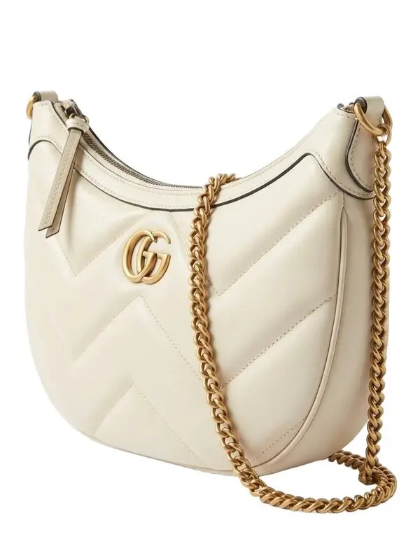 Gucci Gg Marmont Small Shoulder Bag - White