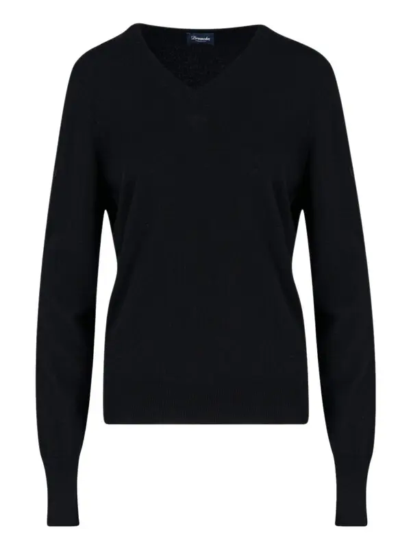 DRUMOHR V-neck Knit Sweater - Black