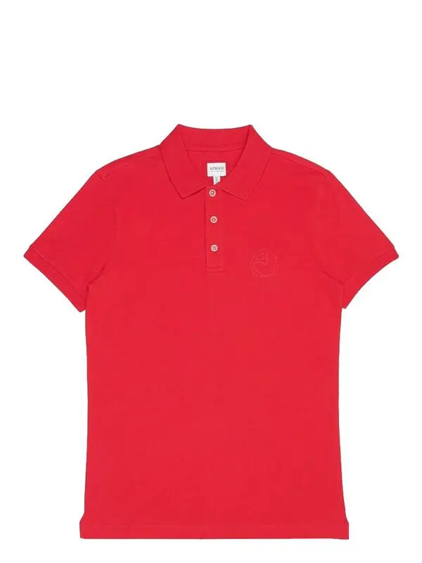 Emporio Armani Logo Polo Shirt - Red