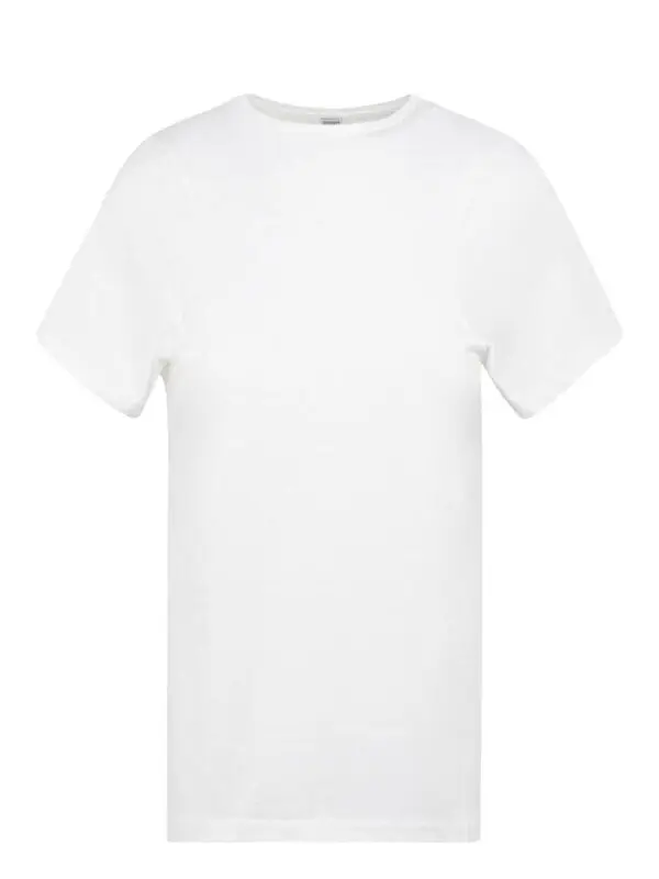 TOTEME Short Sleeve Crewneck T-shirt - White