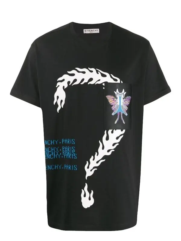 Givenchy Pattern Printed T-shirt - Black
