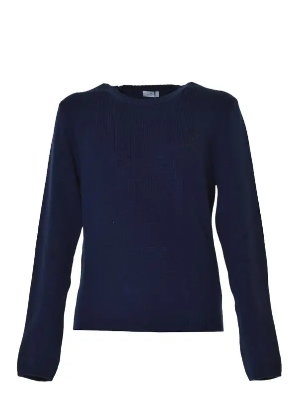 Etro Logo Detailed Crewneck Jumper - Black