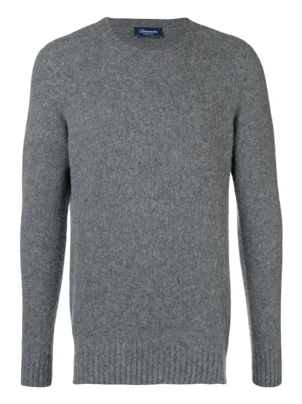 DRUMOHR Crewneck Knit Sweater - Gray