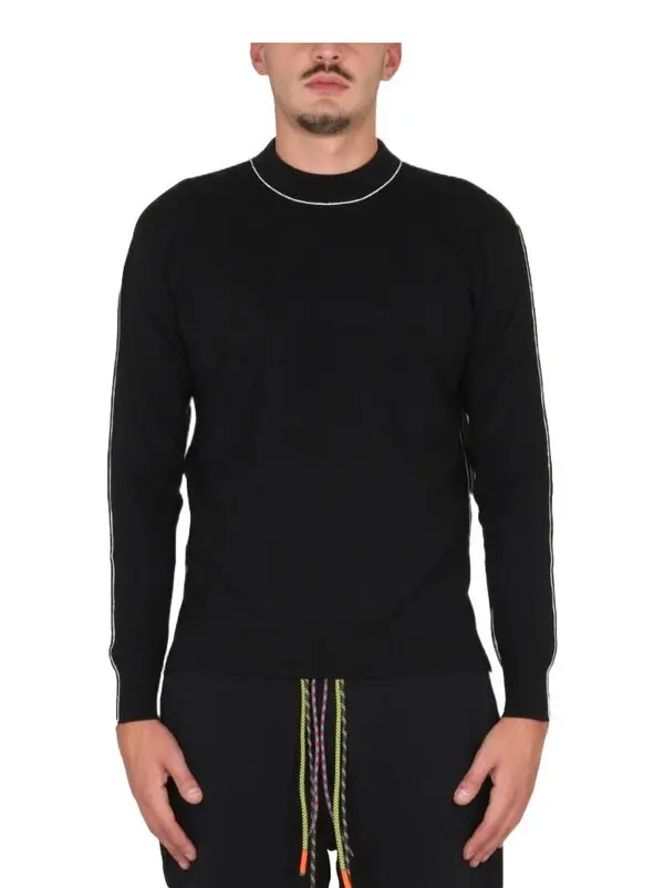 AMBUSH Colour-block Knit Crewneck Sweater - Black