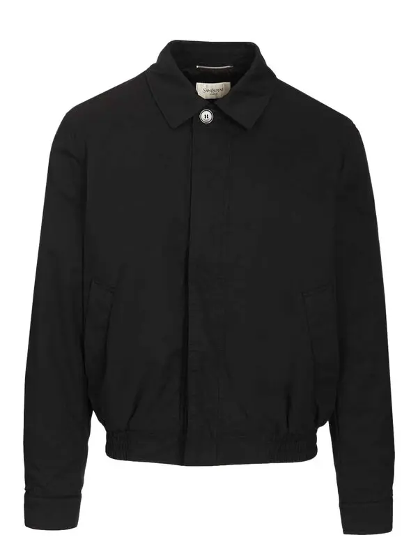 Saint Laurent Cassandre Short Jacket - Black