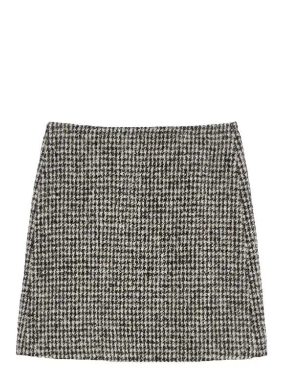 Max Mara Wool And Alpaca Blend Mini Skirt - Gray