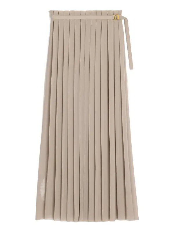 Ami Pleated Maxi Skirt - Grey