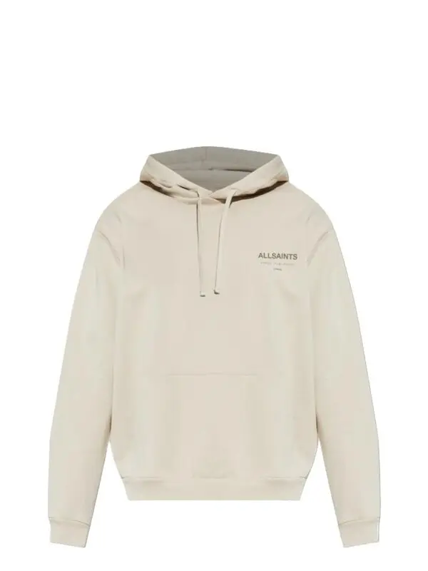 ALLSAINTS Underground Logo Hoodie - Sandstone Taupe