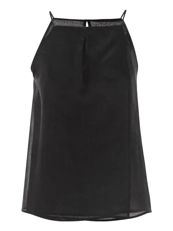 Max Mara Sleeveless Halterneck Top - Black