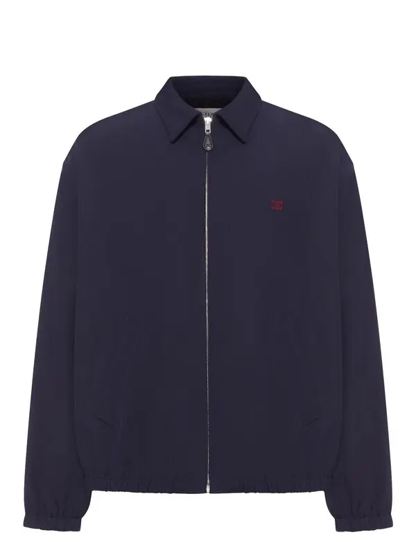 Celine Blouson In Cotton And Wool Gabardine - Black