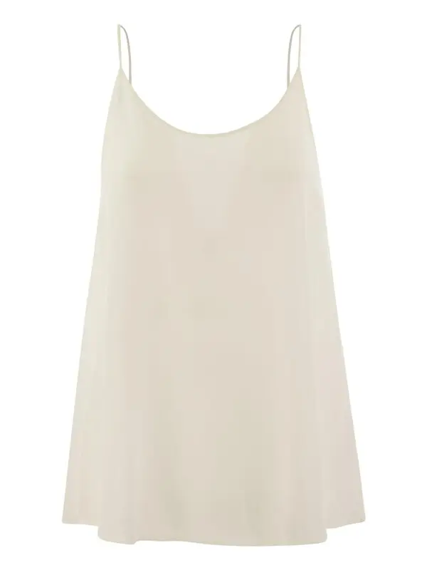 Antonelli Firenze Piemonte Silk Top - White