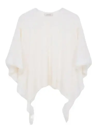 Dorothee Schumacher Draped Ruffle-sleeve Knit Top - White