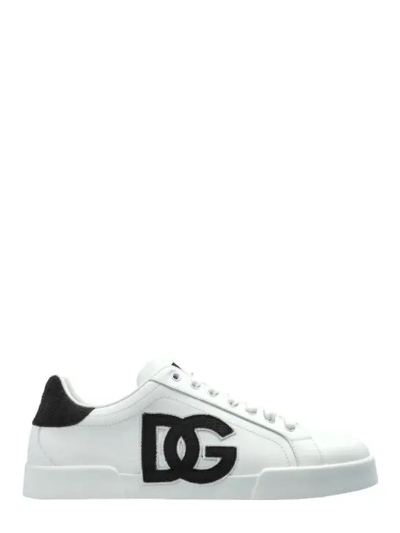 Dolce & Gabbana Dg Logo Patch Sneakers - White