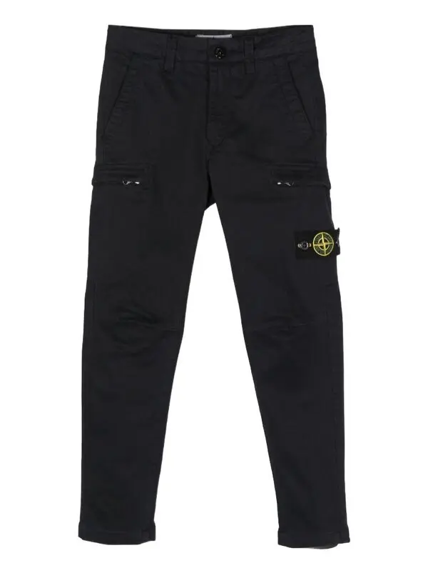 Stone Island Belt-loop Cargo Slacks - Blue