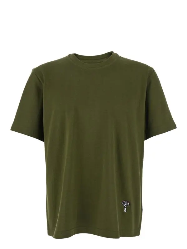 Bottega Veneta Mushroom Embroidered Crewneck T-shirt - Green