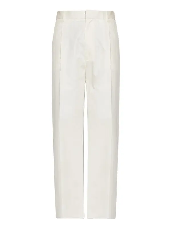 Dsquared2 Pleated Wide-leg Trousers - White