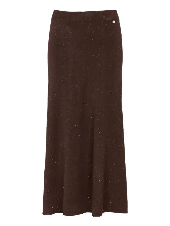 Liu Jo Embellished Midi Skirt - Black