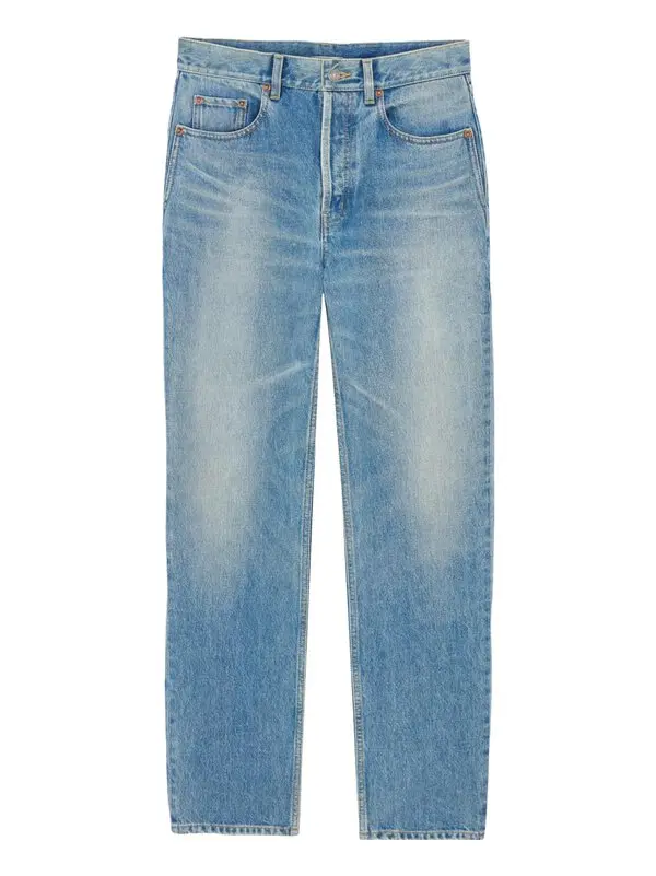 Saint Laurent Mick Straight-leg Jeans - Indigo Ocean