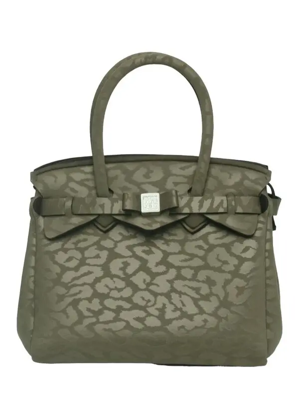 Save My Bag Bow Handbag - Leopardkaki