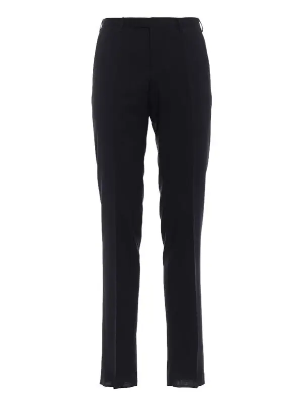 Emporio Armani Logo Detail Casual Pants - Black