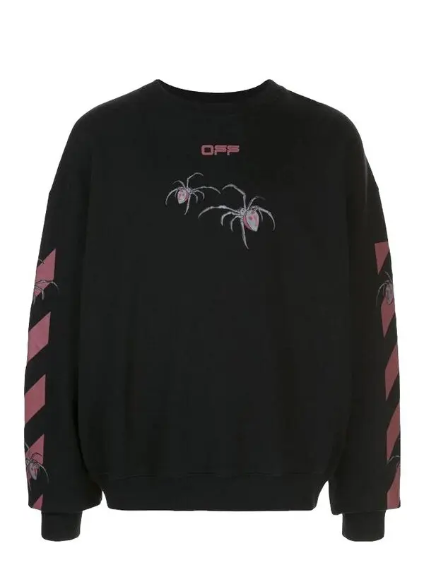 Off-White Spider Print Sweatshirt - Black