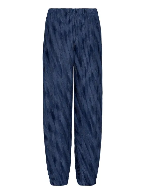 Giorgio Armani Pleated Jersey Trousers - Indigo