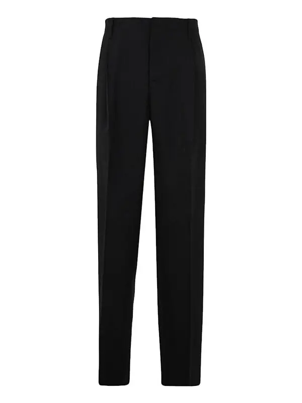 Versace Tailored Straight Leg Trousers - Black
