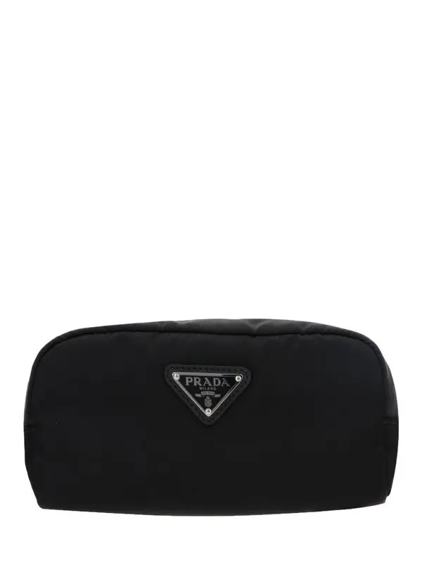 Prada Mini Pouch With Wristband - Black