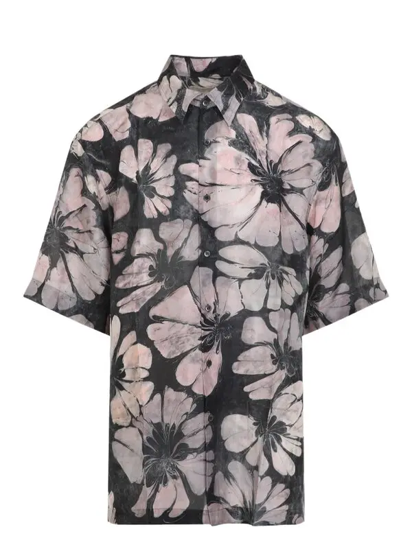 Dries Van Noten Cassidye Patterned Shirt - Gray