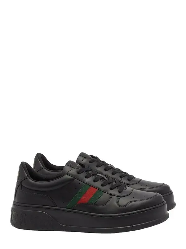 Gucci Low-top Chunky Sole Sneakers - Black