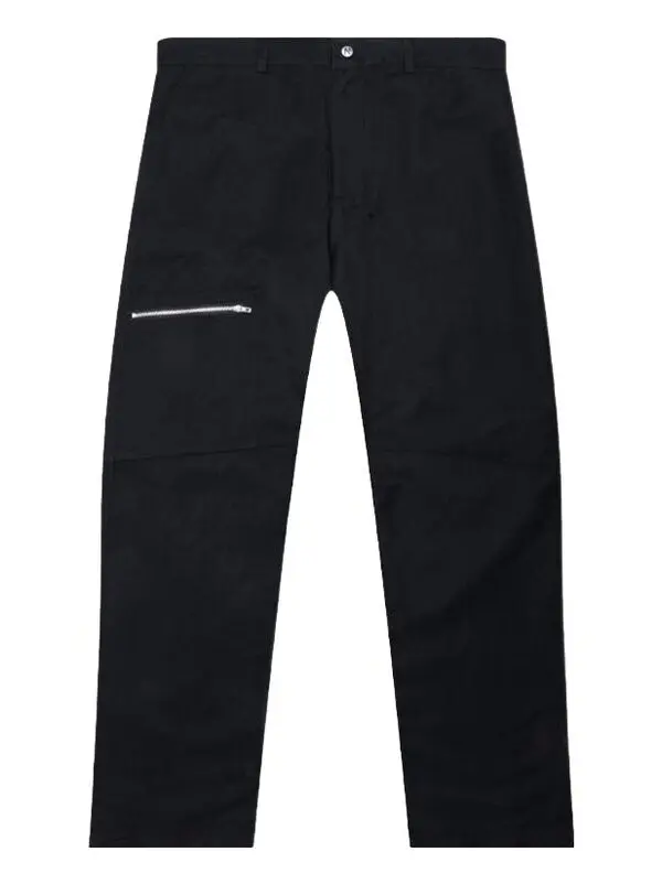 REPRESENT Zip-pocket Curved-leg Pants - Black